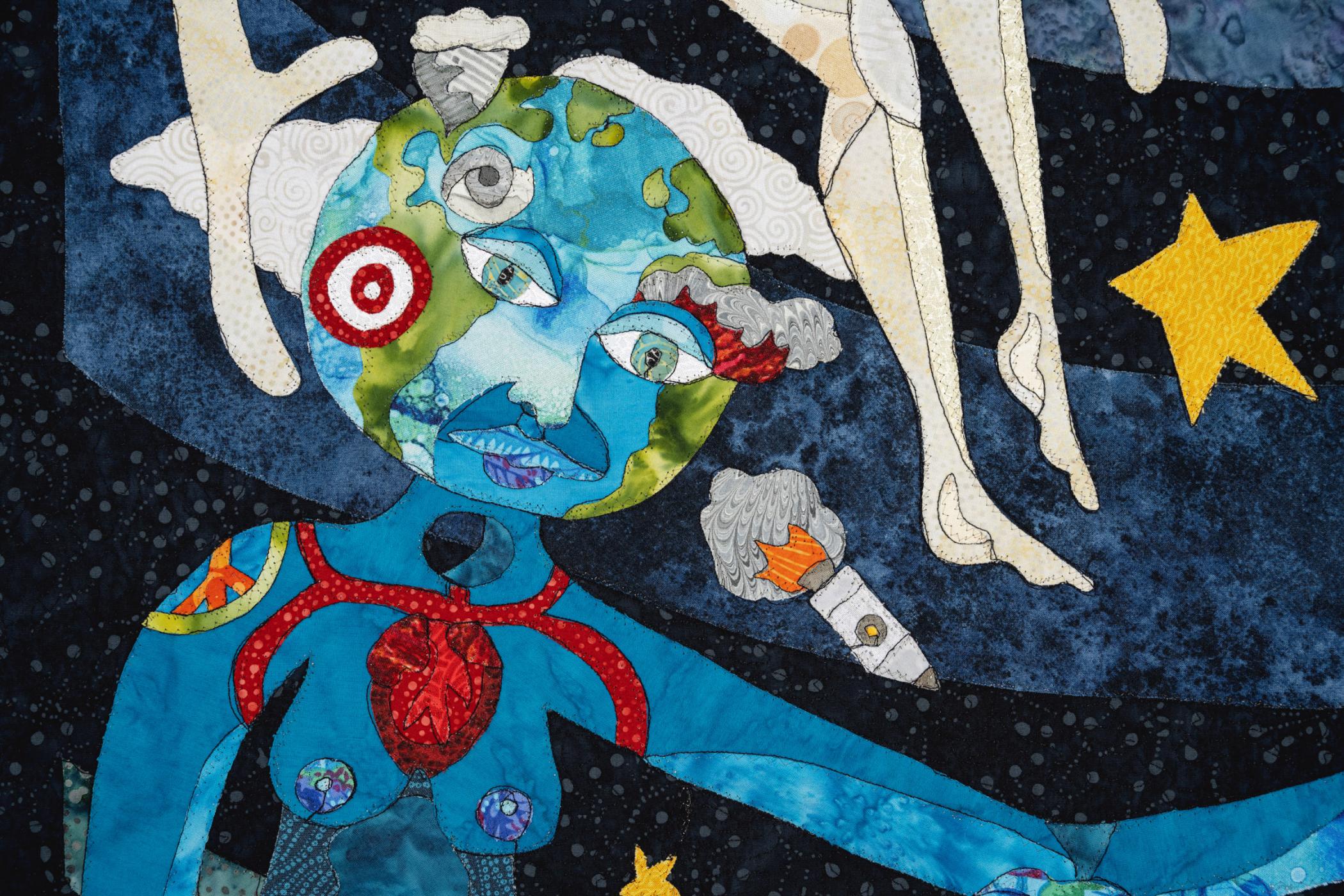 I'm Floating in a Most Peculiar Way | SAQA - Studio Art Quilt Associates