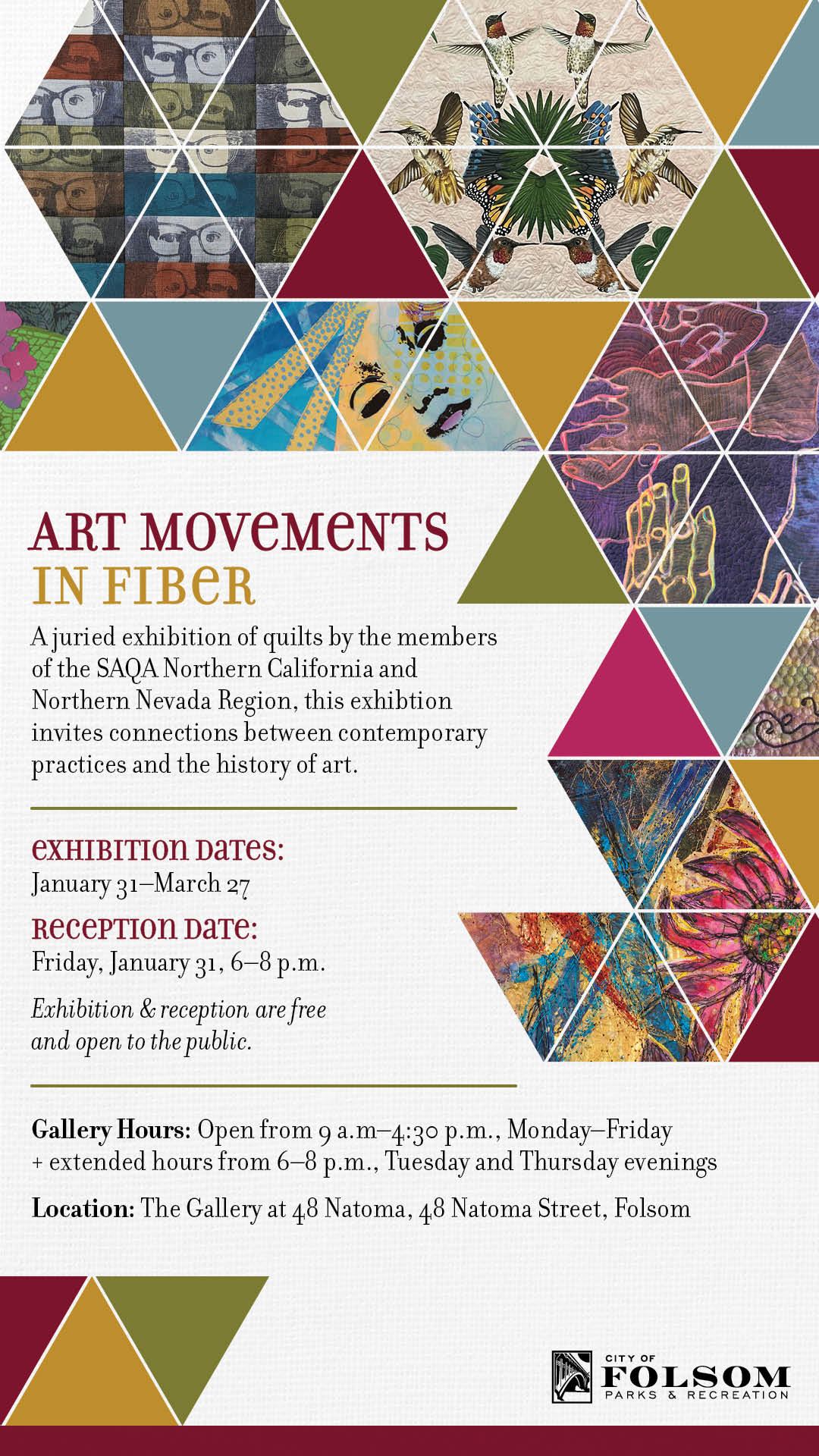 Art Movements in Fiber - (SAQA Regional) - The Gallery at 48 Natoma ...